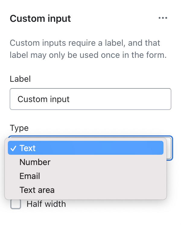 Contact form – User Guides