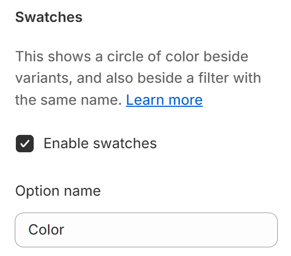 Swatches – User Guides