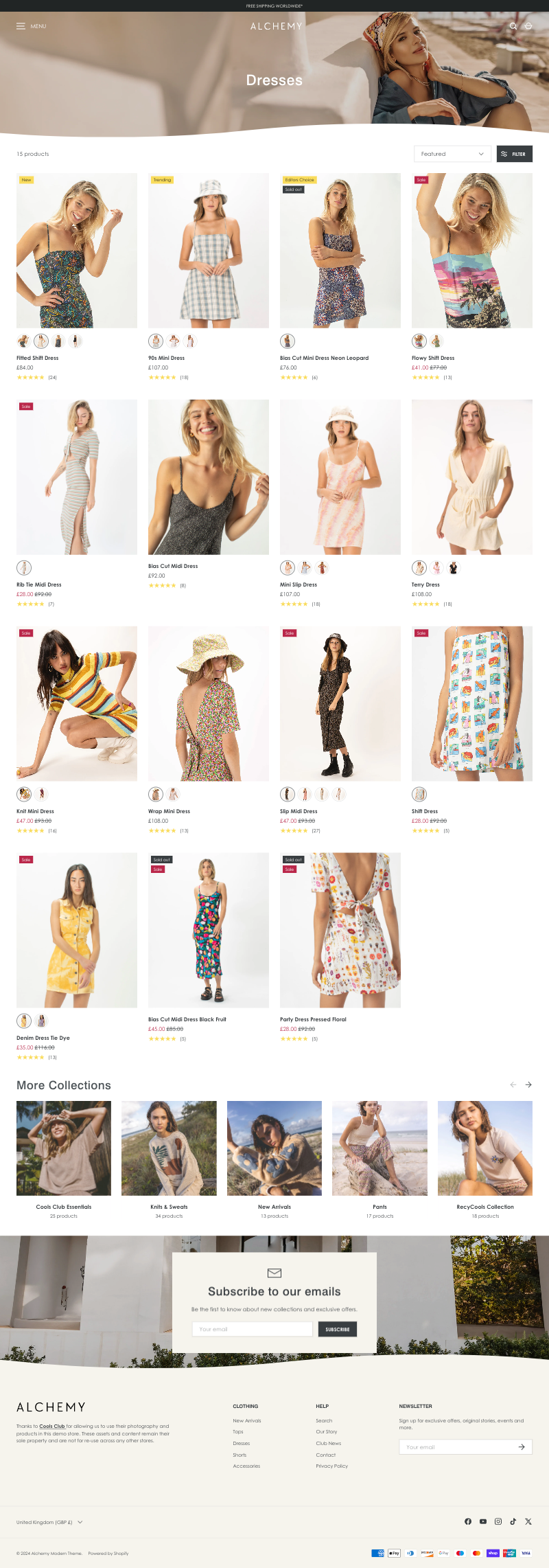 Collection page – User Guides