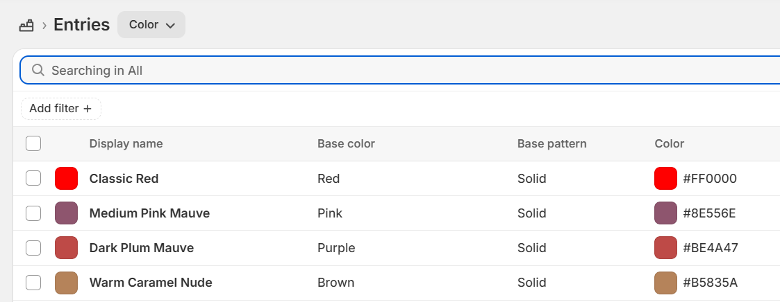 Swatches & shade picker – User Guides